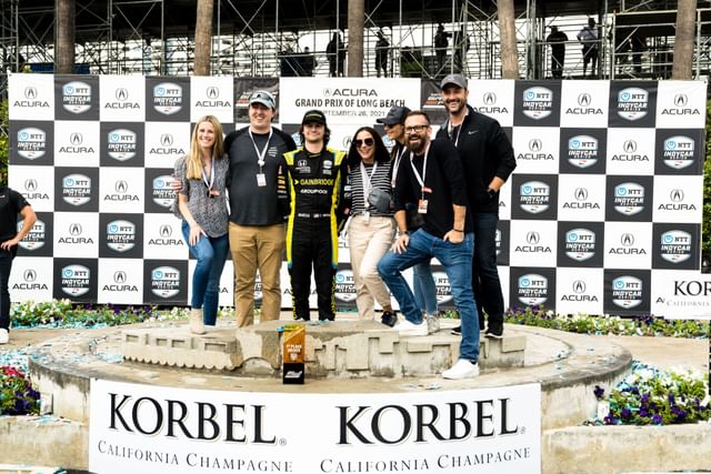 Colton Herta and Colin Braun's NHL visit proves lucky for the Anaheim Ducks