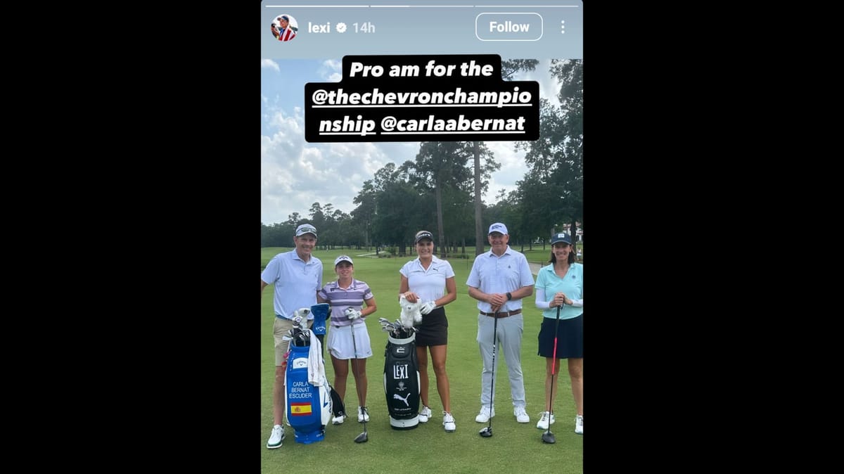 Chevron Championship: Lexi Thompson poses with her dog for the Pro-Am ...