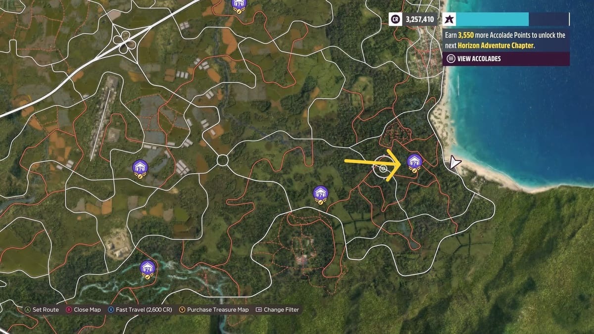 Forza Horizon 5: All Barn Finds locations on map
