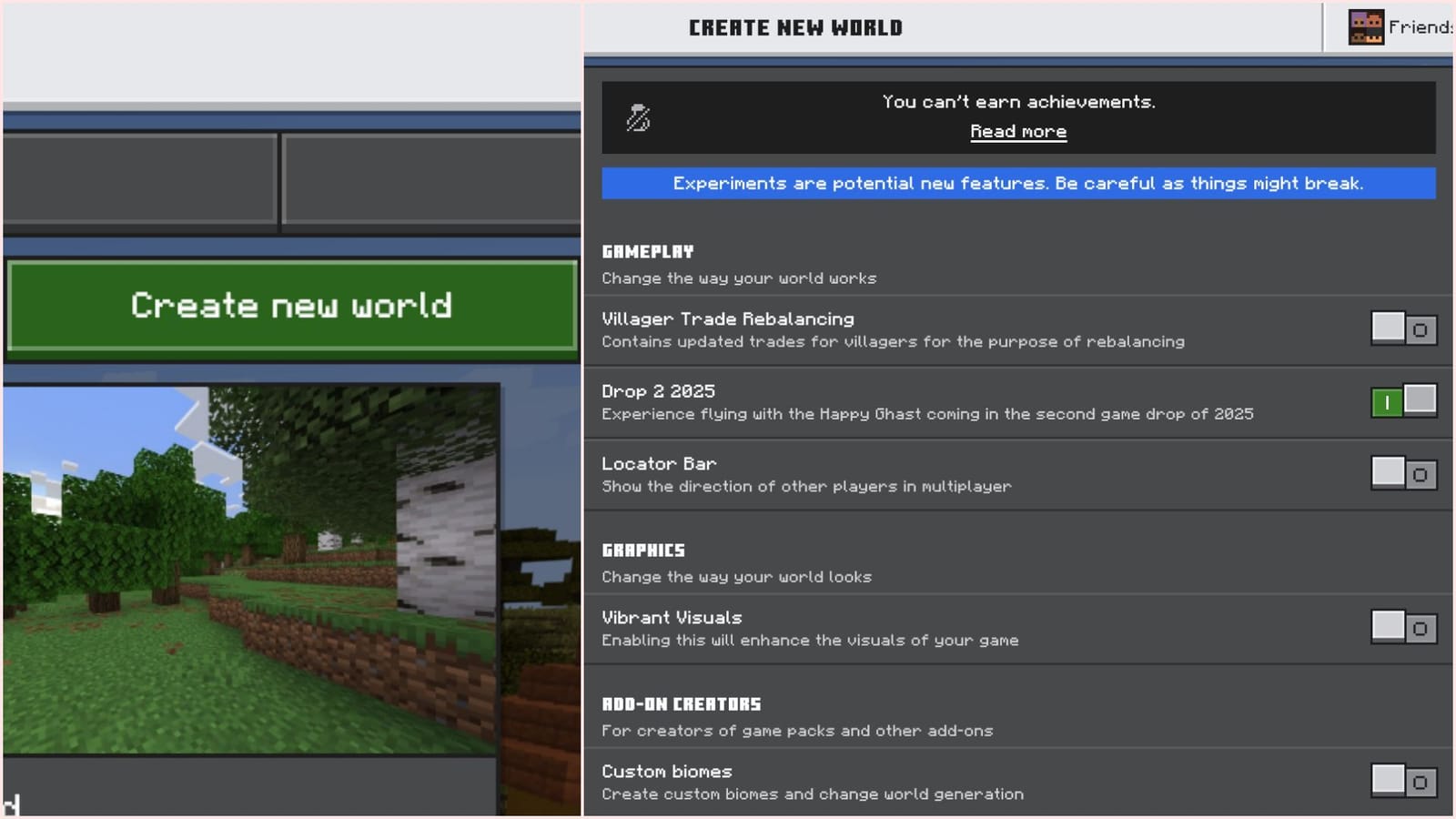 How to play with happy ghasts in Minecraft before official update