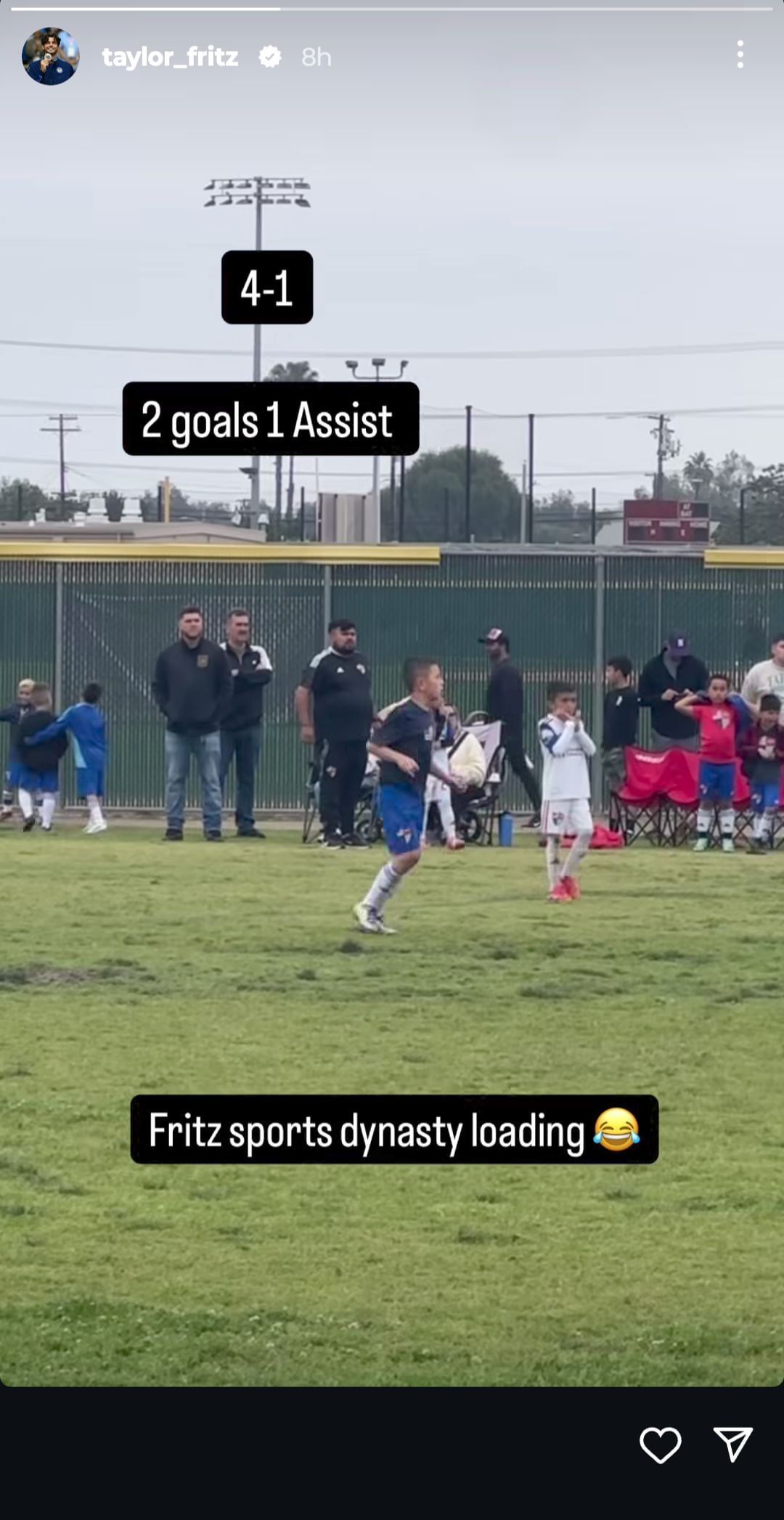 Taylor Fritz supports son Jordan from the sidelines as duo look to build new dynasty in sports