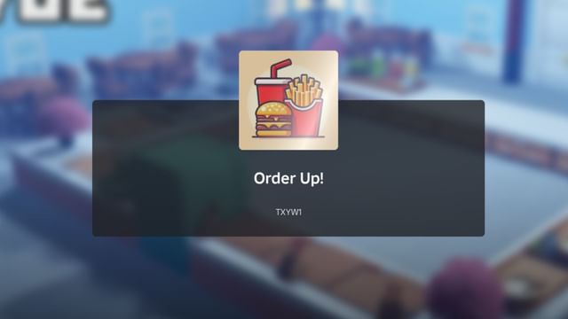 Order Up codes