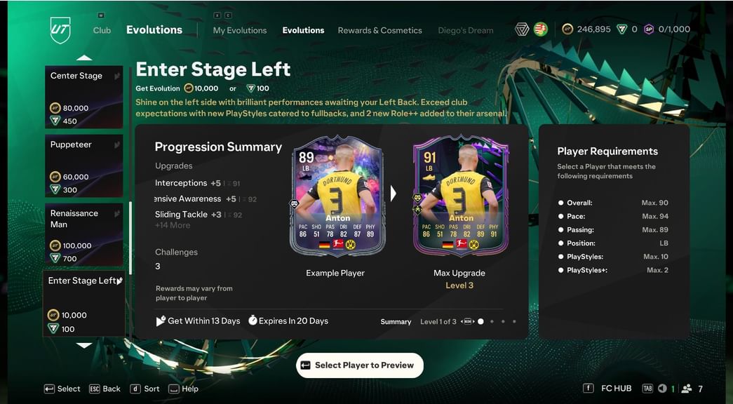 EA FC 25 Enter Stage Left Evolution guide: Best players to use, all upgrades, requirements, and more
