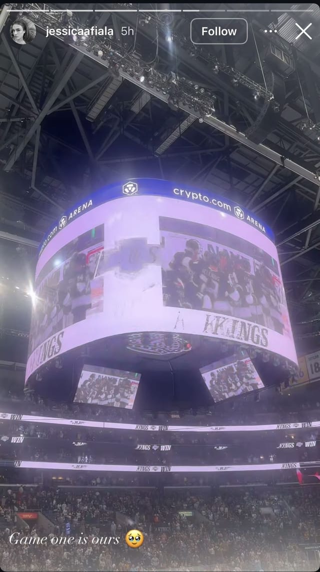 Kevin Fiala's wife Jessica drops 4-word reaction to LA Kings' thrilling ...