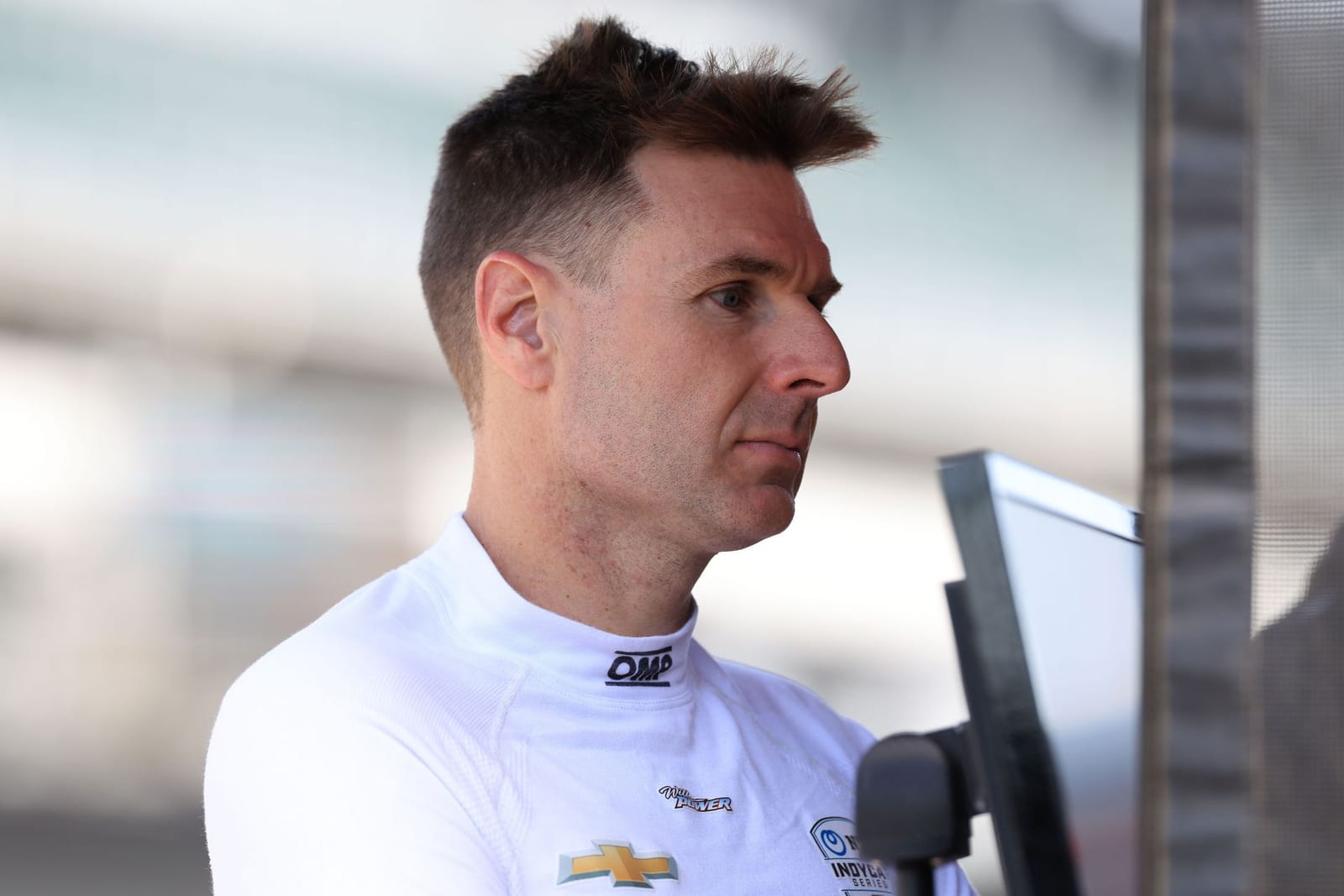 When Buddy Lazier lost a wheel during the last lap in an IndyCar race