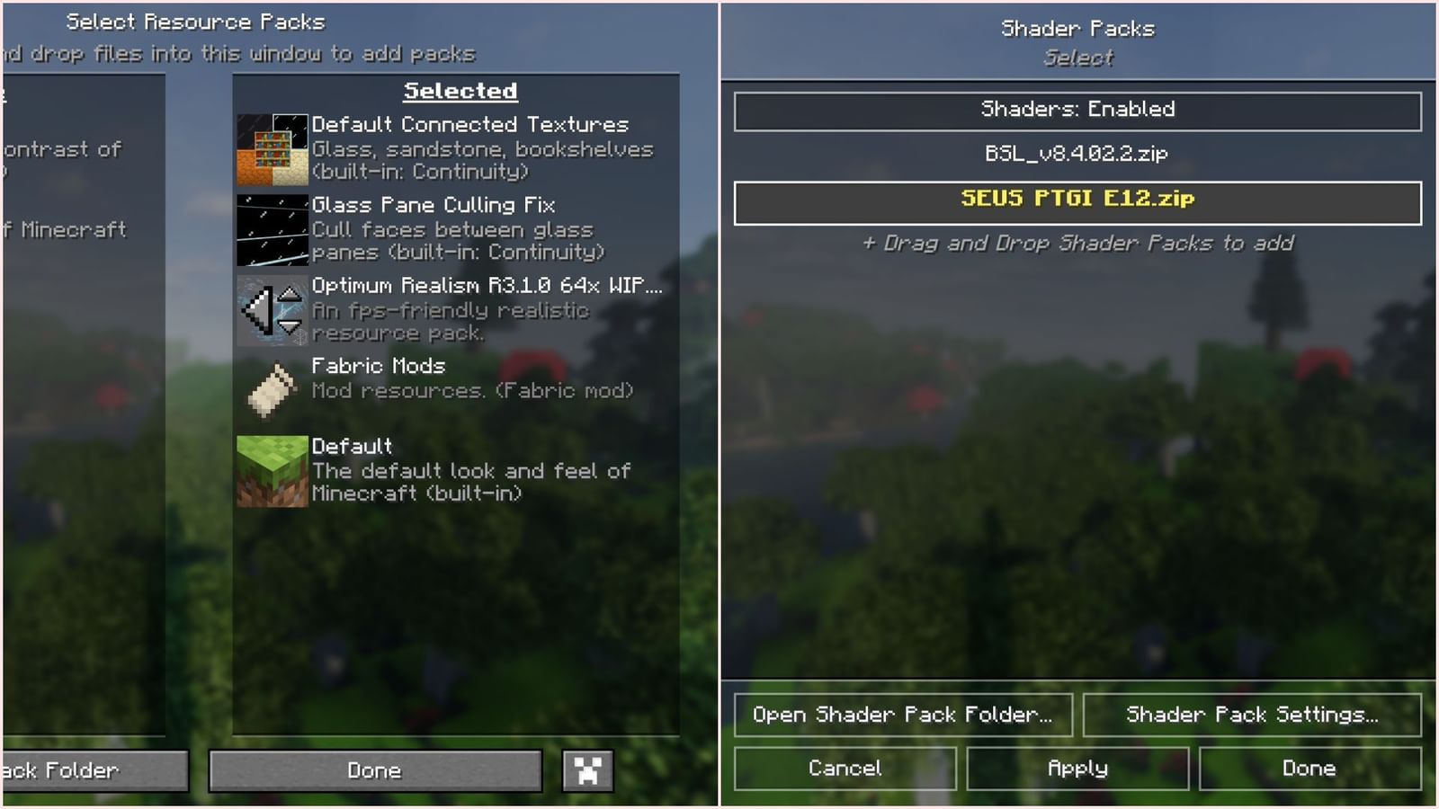 How to get and use the Minecraft Optimum Realism pack