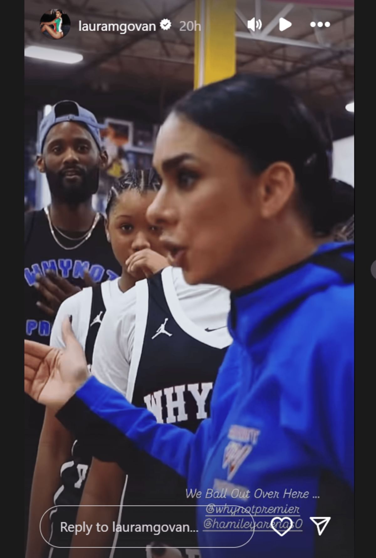 WATCH: Gilbert Arenas' ex Laura Govan passionately coaches daughter ...