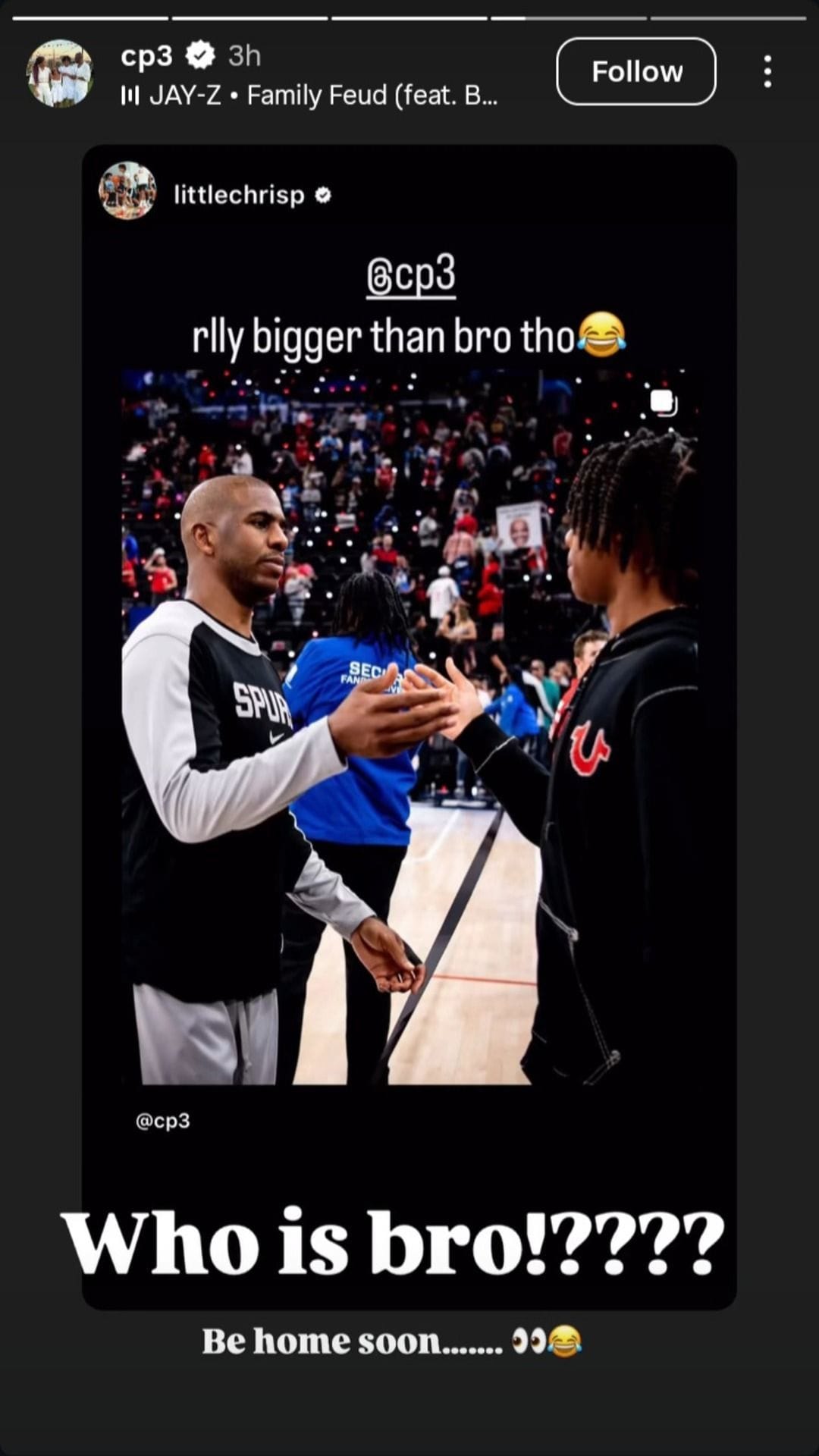 “Who is bro?” - Chris Paul hilariously reacts to son Chris II's jab ...