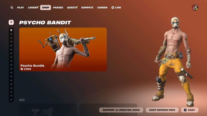 How to get Psycho Bandit skin in Fortnite