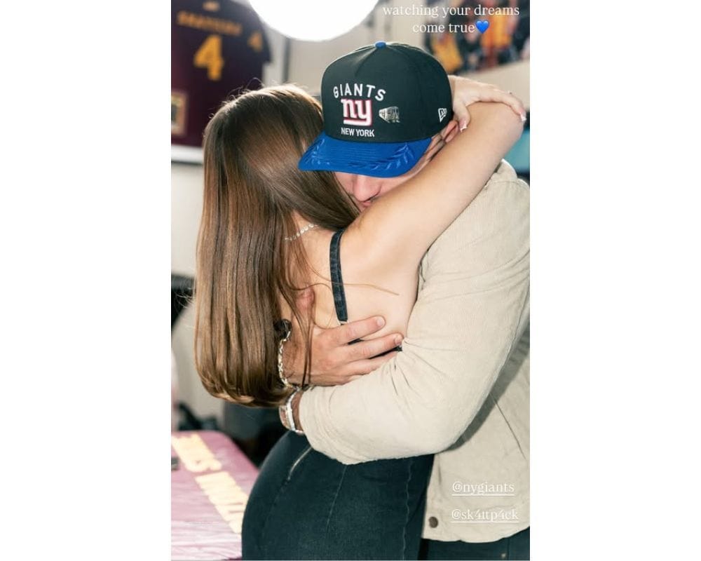 2025 NFL Draft: Cam Skattebo's girlfriend Chloe drops 5-word reaction ...