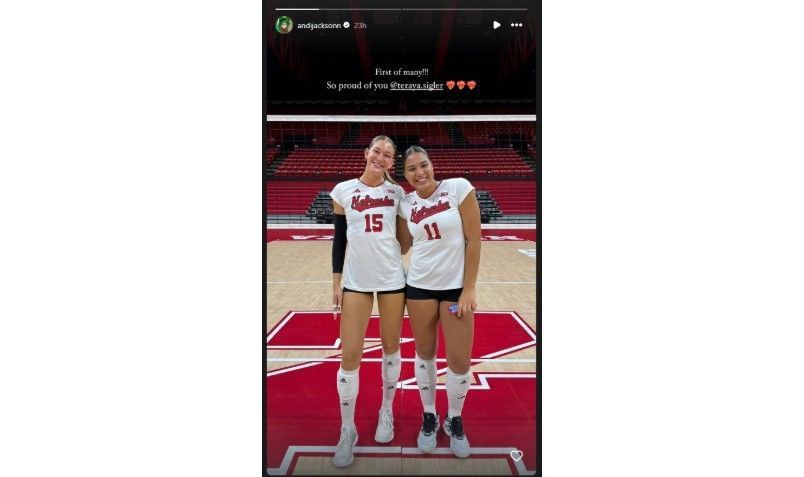 Andi Jackson makes feelings known as Nebraska Volleyball's No. 1 ...