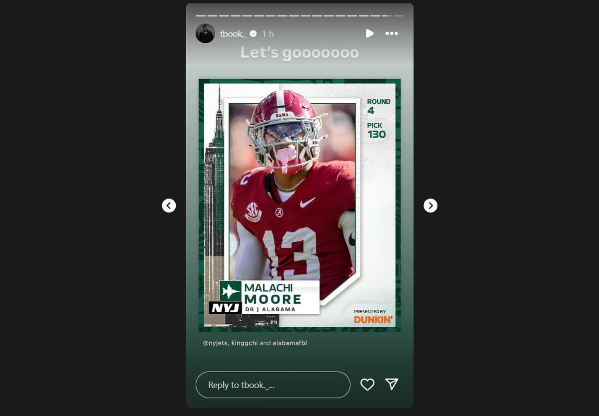 Recently drafted Alabama star Tyler Booker hypes up Malachi Moore over ...