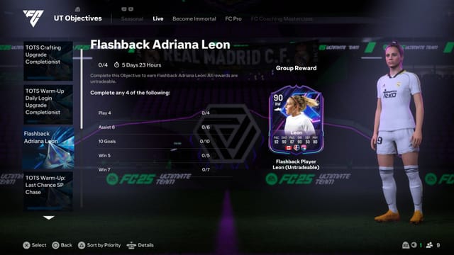 How to unlock the EA FC 25 Adriana Leon Flashback item for free in ...