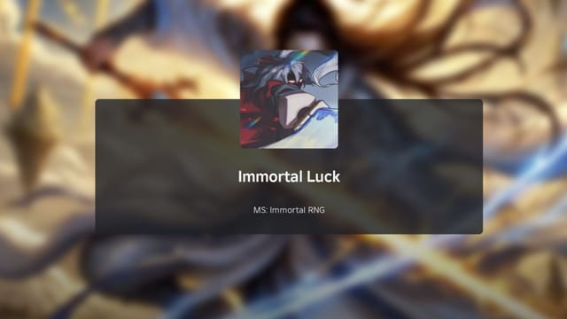 Immortal Luck codes