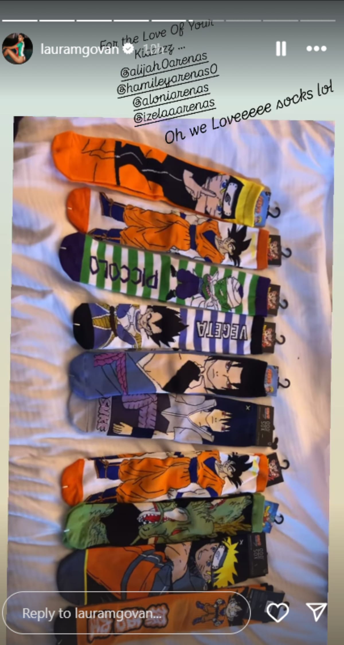PHOTO: Gilbert Arenas’ ex Laura Govan shows off colorful socks for her ...