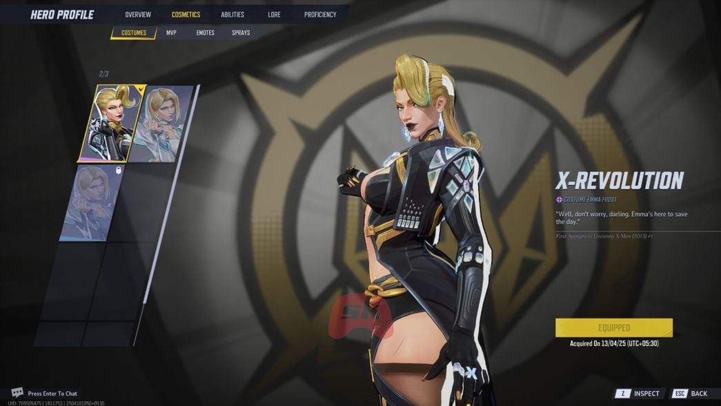 Emma Frost skin: All Marvel Rivals Emma Frost skins: Tier list and prices