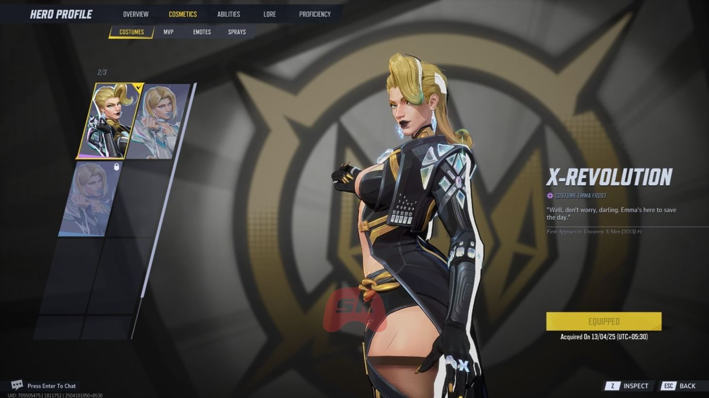 Emma Frost skin: All Marvel Rivals Emma Frost skins: Tier list and prices