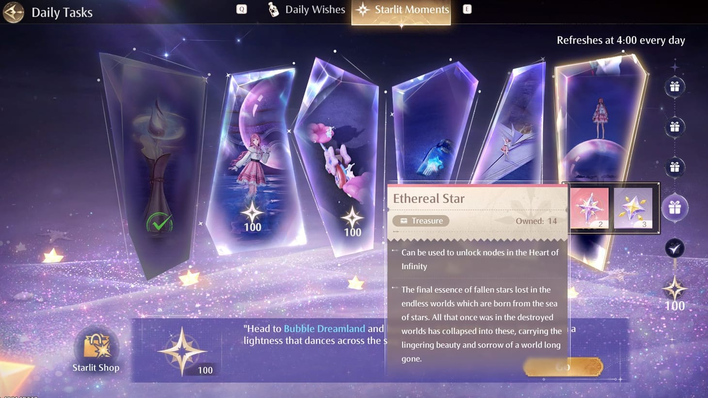 How to get Ethereal Stars in Infinity Nikki