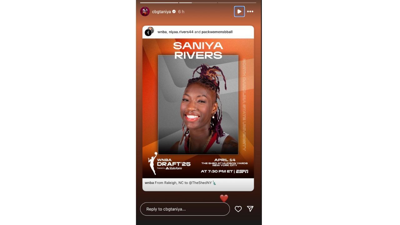 Ta'Niya Latson shows love to NC State star as Saniya Rivers gets ...