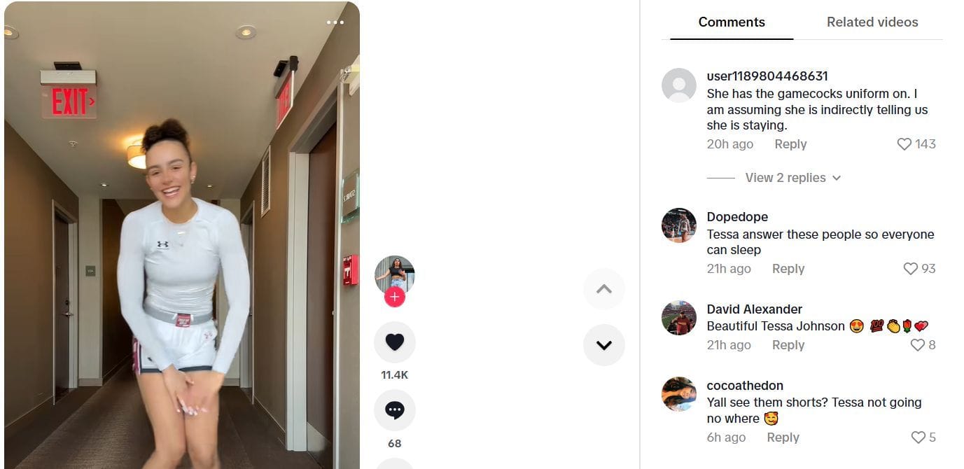 "She is indirectly telling us she is staying": Fans speculate on Tessa ...