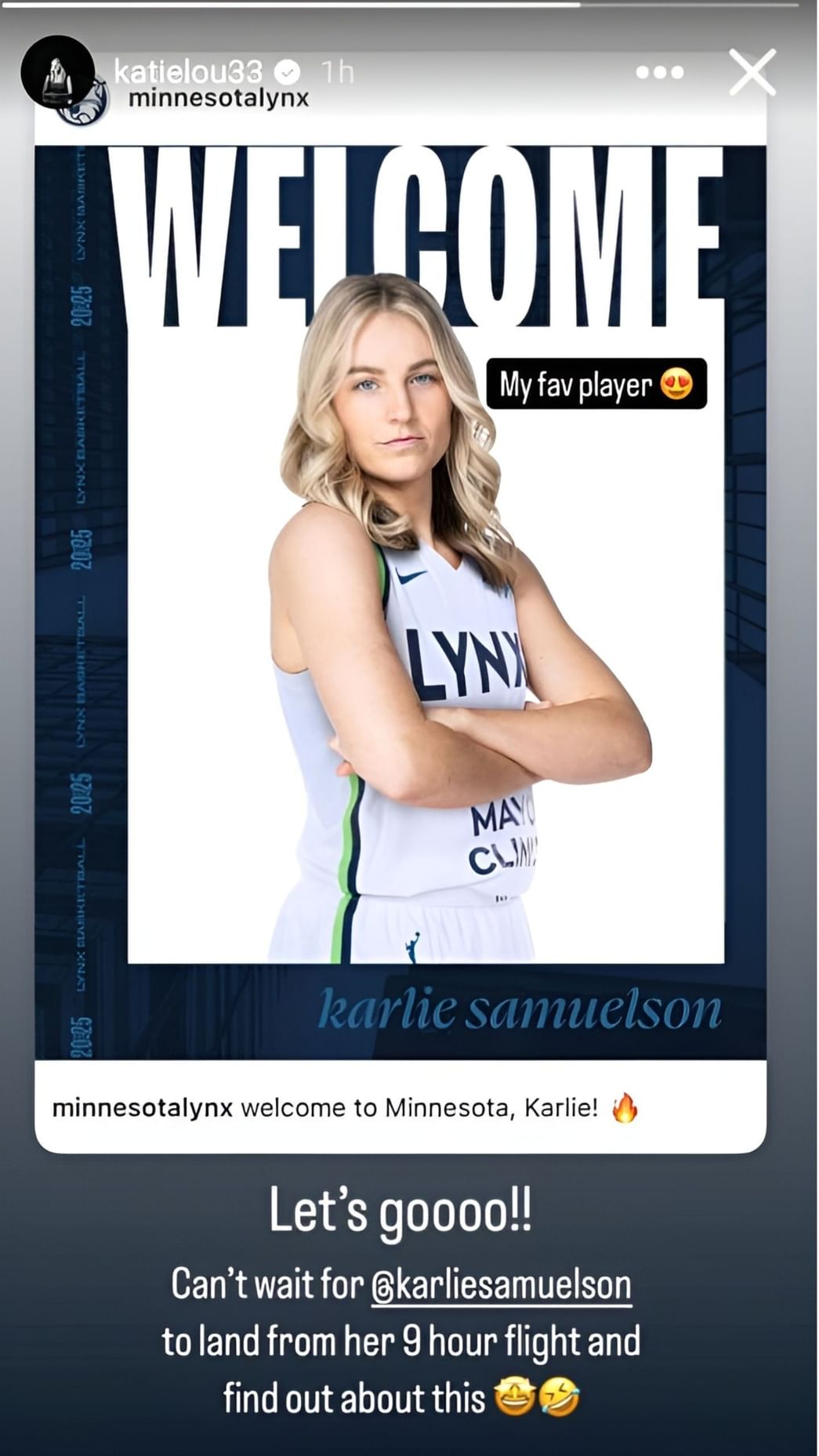 Karlie Samuelson caught off guard by Minnesota Lynx-Washington Mystics ...