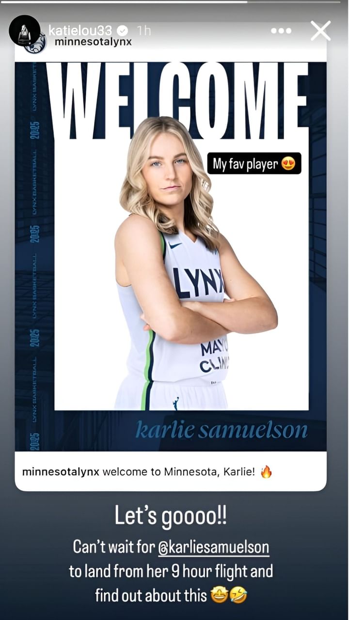 Karlie Samuelson caught off guard by Minnesota Lynx-Washington Mystics trade announcement during ...