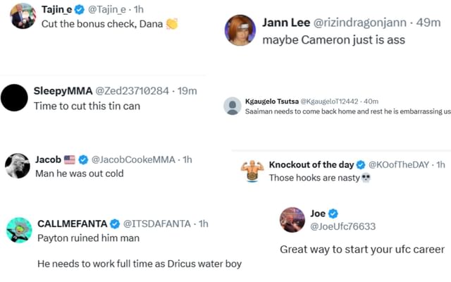 "Great way to start your UFC career" - Fans react as debutant Malcom ...