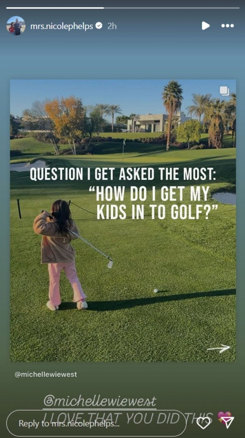 Michael Phelps' wife Nicole reacts to Michelle Wie West's message about ...