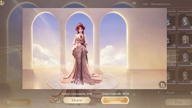 How to use the Color Lookbook in Infinity Nikki