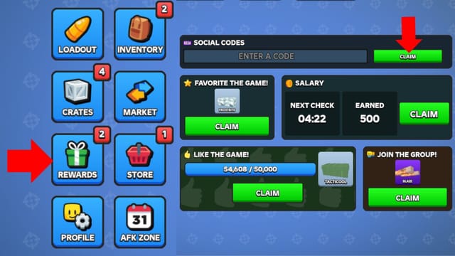 Combat Arena codes