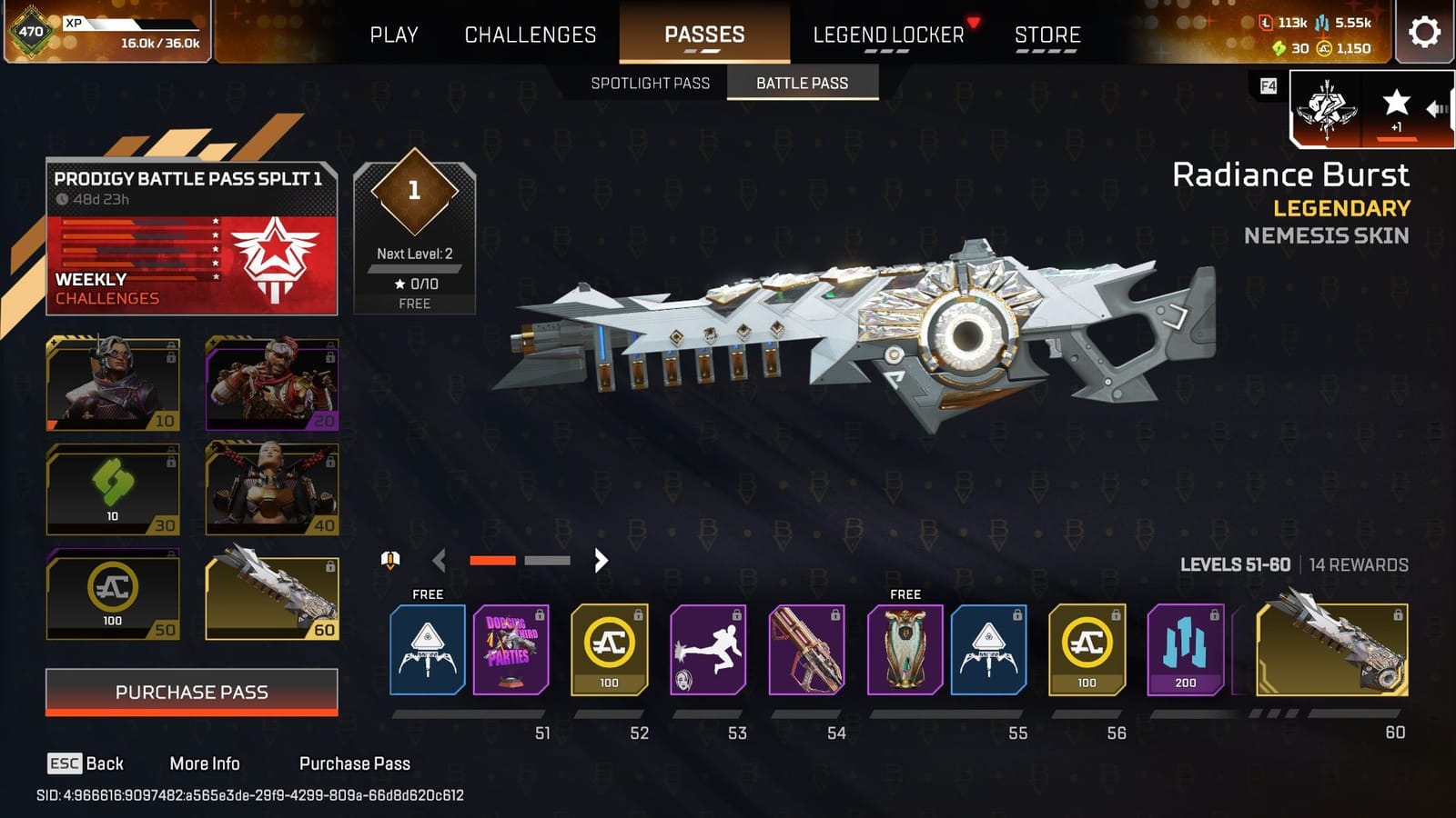 Apex Legends Season 25 Battle Pass: All tiers and rewards
