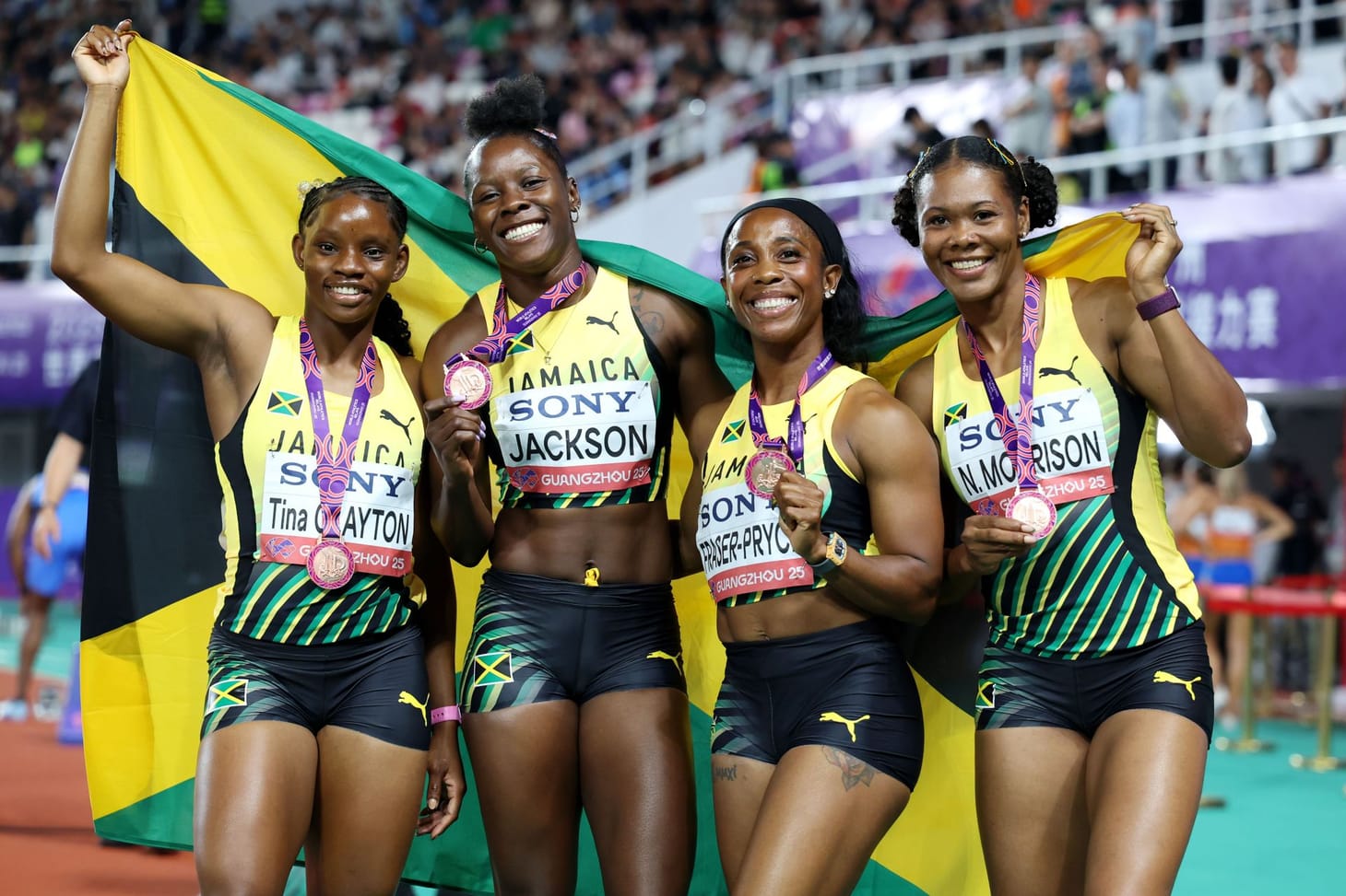 Weeks after running at son's sports day, Shelly-Ann Fraser-Pryce opens ...
