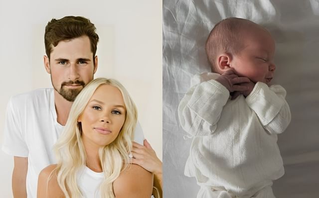 Red Wings' Dylan Larkin and wife Kenzy celebrate the arrival of their ...