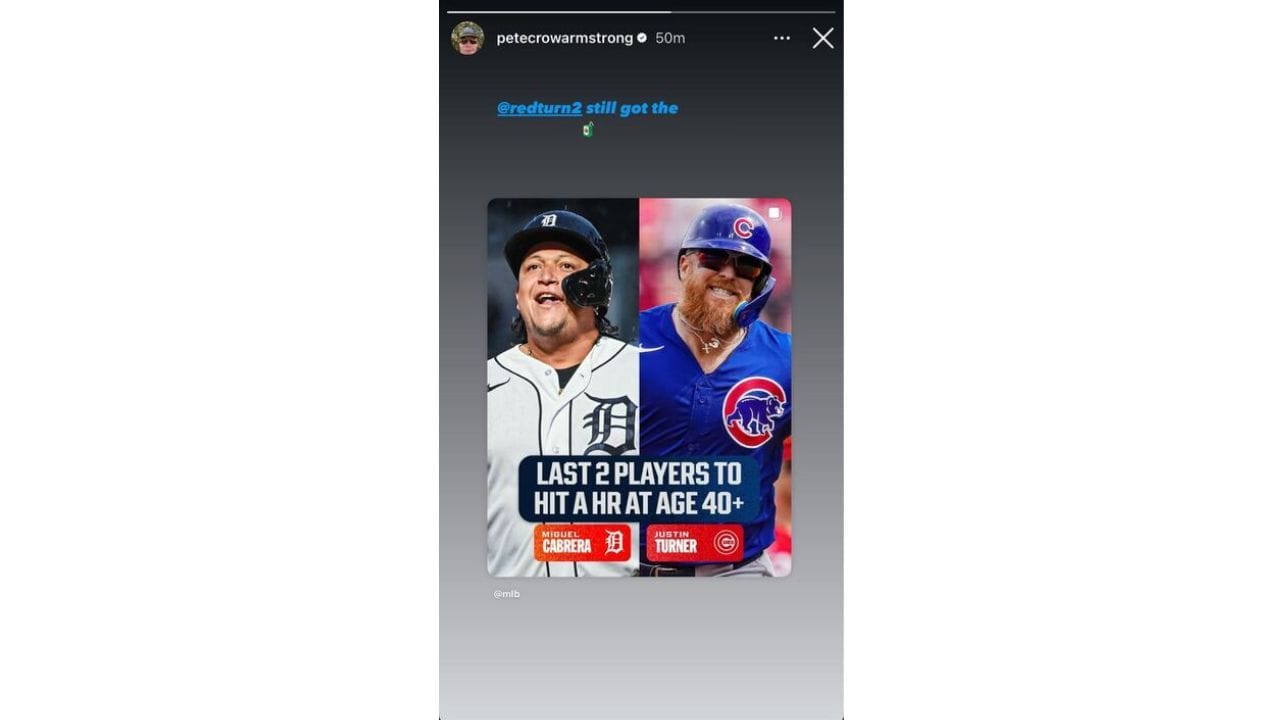 After 40-year-old Cubs star's 1st homer in 2025, Pete Crow-Armstrong ...
