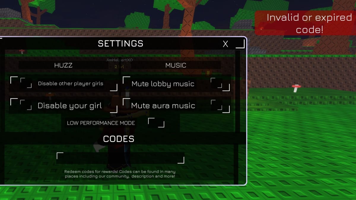 Huzz RNG codes (May 2025)