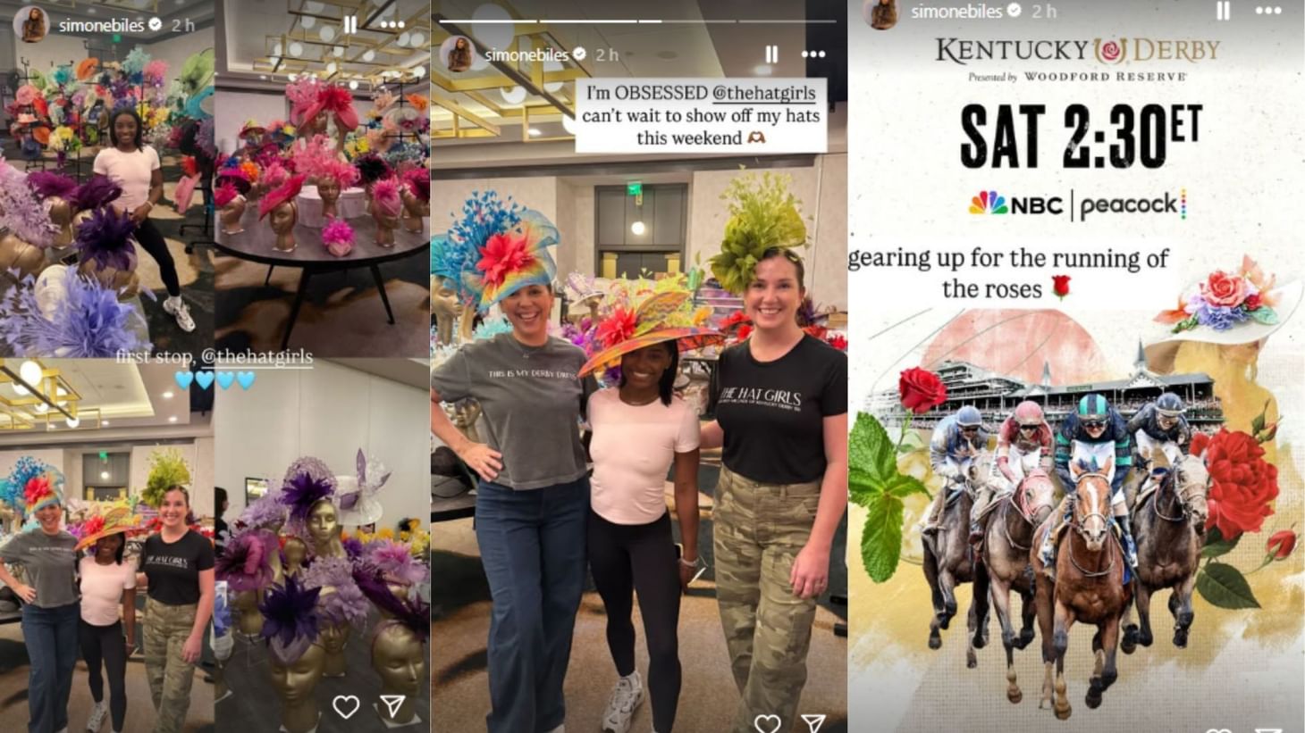 Simone Biles: Simone Biles shares excitement for Kentucky Derby and ...