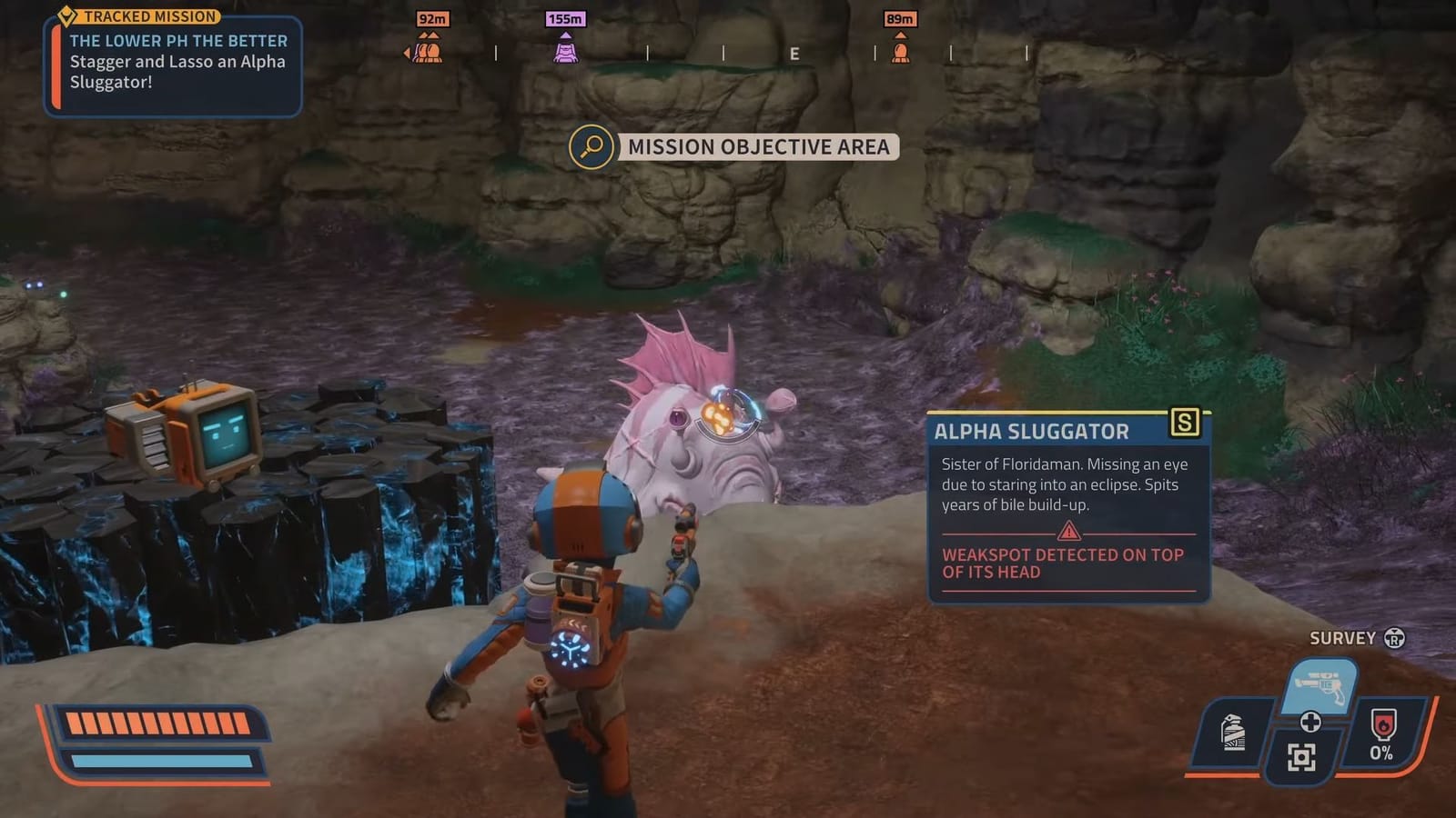 How to obtain the Blight Bomb Stabilizer in Revenge of the Savage Planet