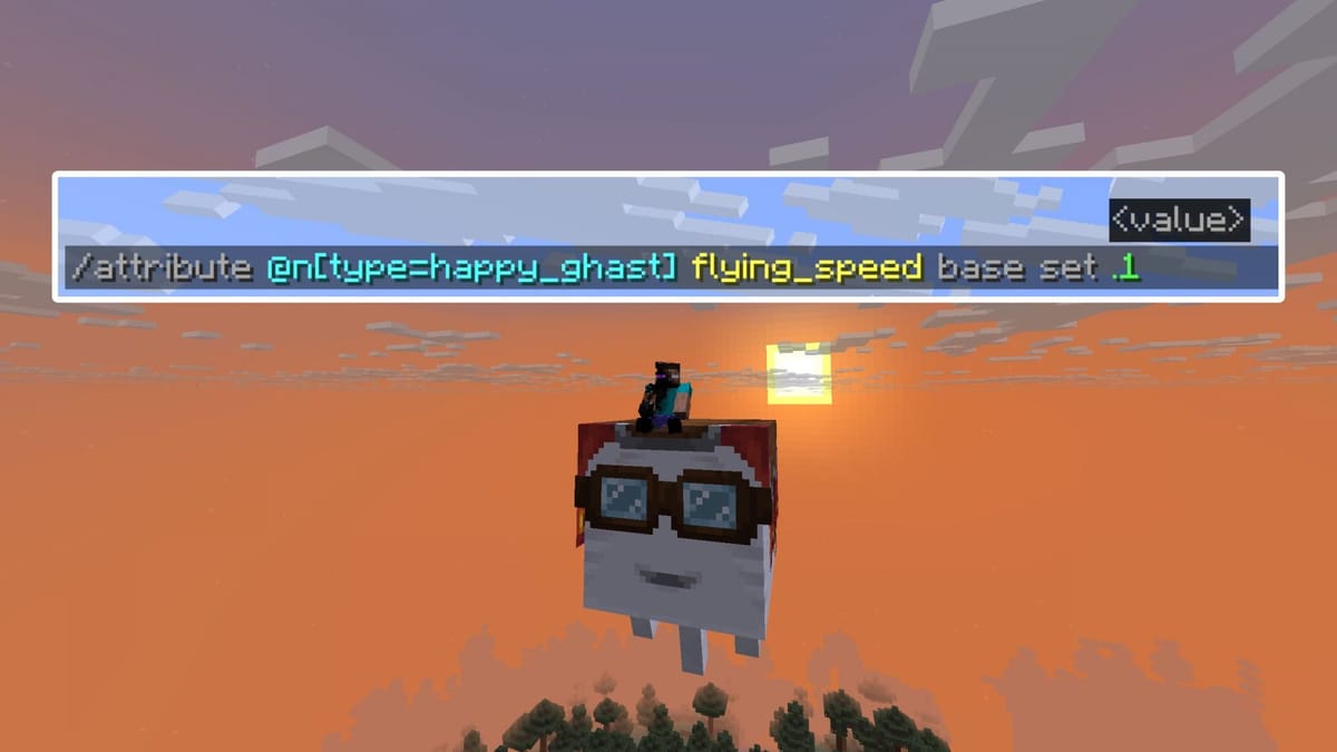 How to increase happy ghast's flying speed in Minecraft Java Edition ...