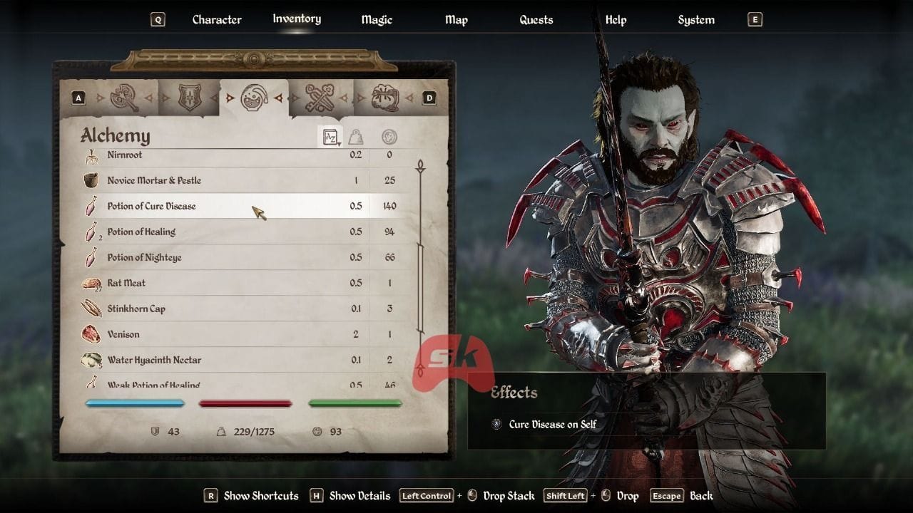 How to cure Vampirism in Oblivion Remastered