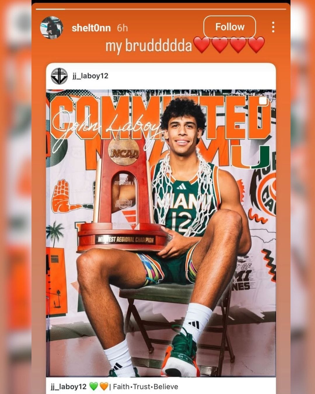 Hurricanes signee Shelton Henderson shares 2-word reaction as former ...