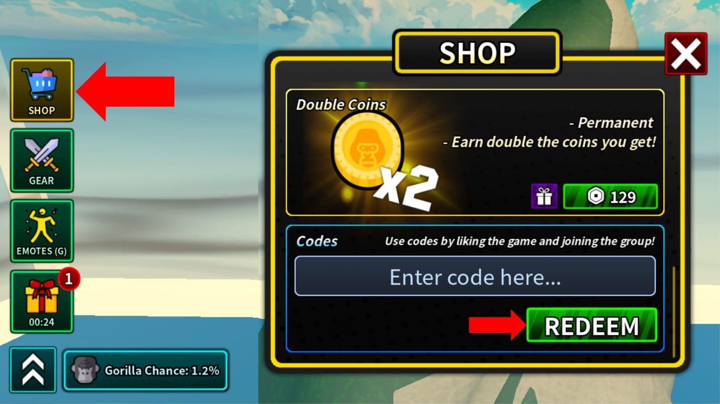 Gorilla vs Humans codes