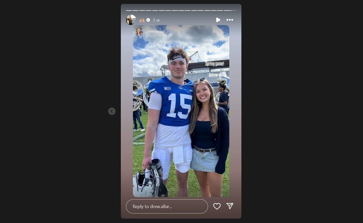 5 best pics of Penn State star Drew Allar and GF Emma Bush that gave ...
