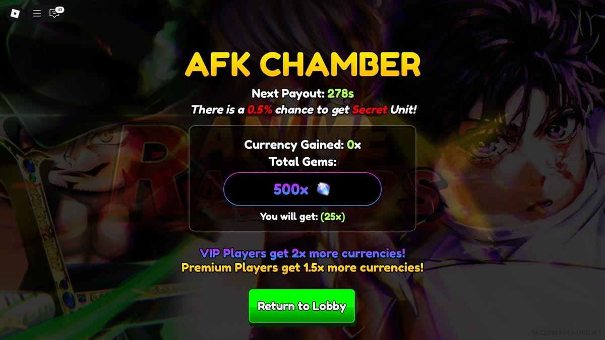 Anime Rangers X AFK World guide