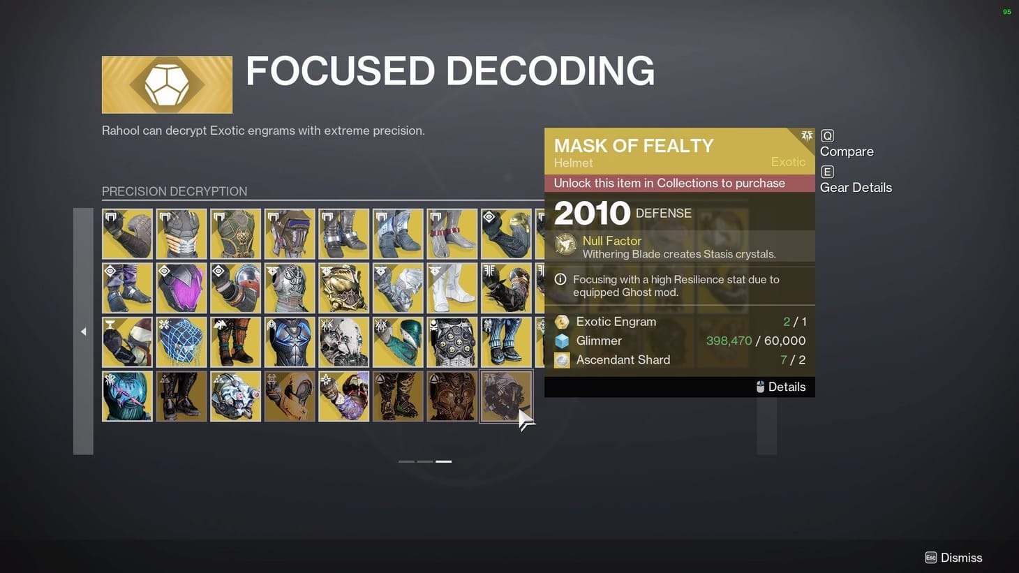How to easily get Mask of Fealty in Destiny 2