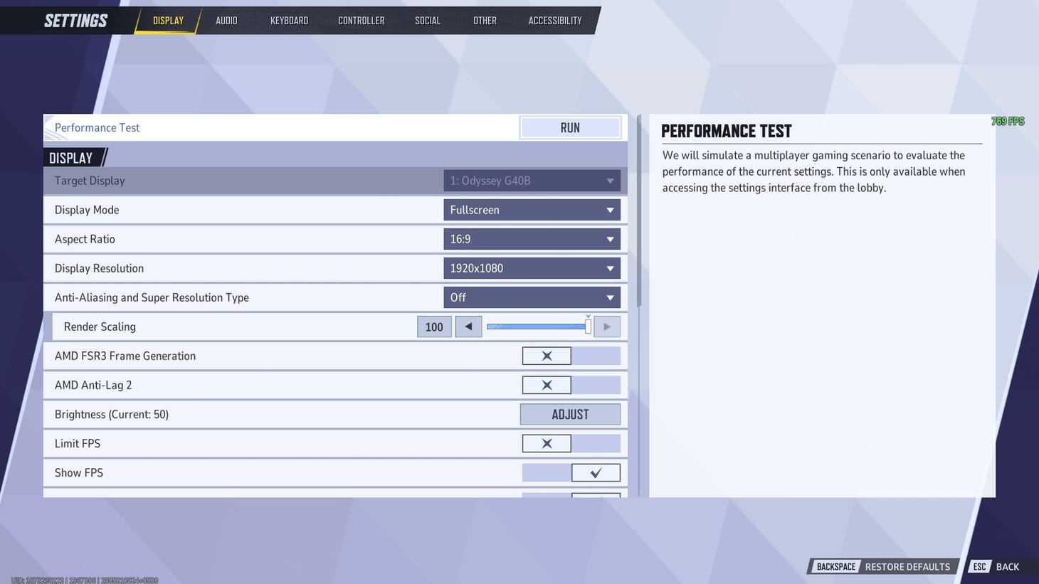 How to run a performance benchmark in Marvel Rivals