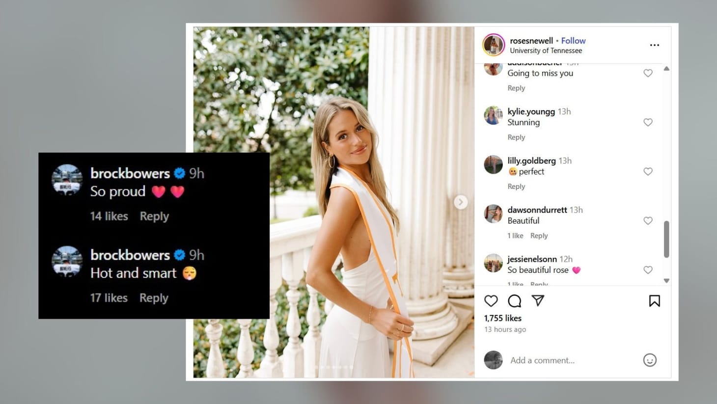 Jaxson Dart's ex-girlfriend Lola Sexton sends 1-word message to Brock ...