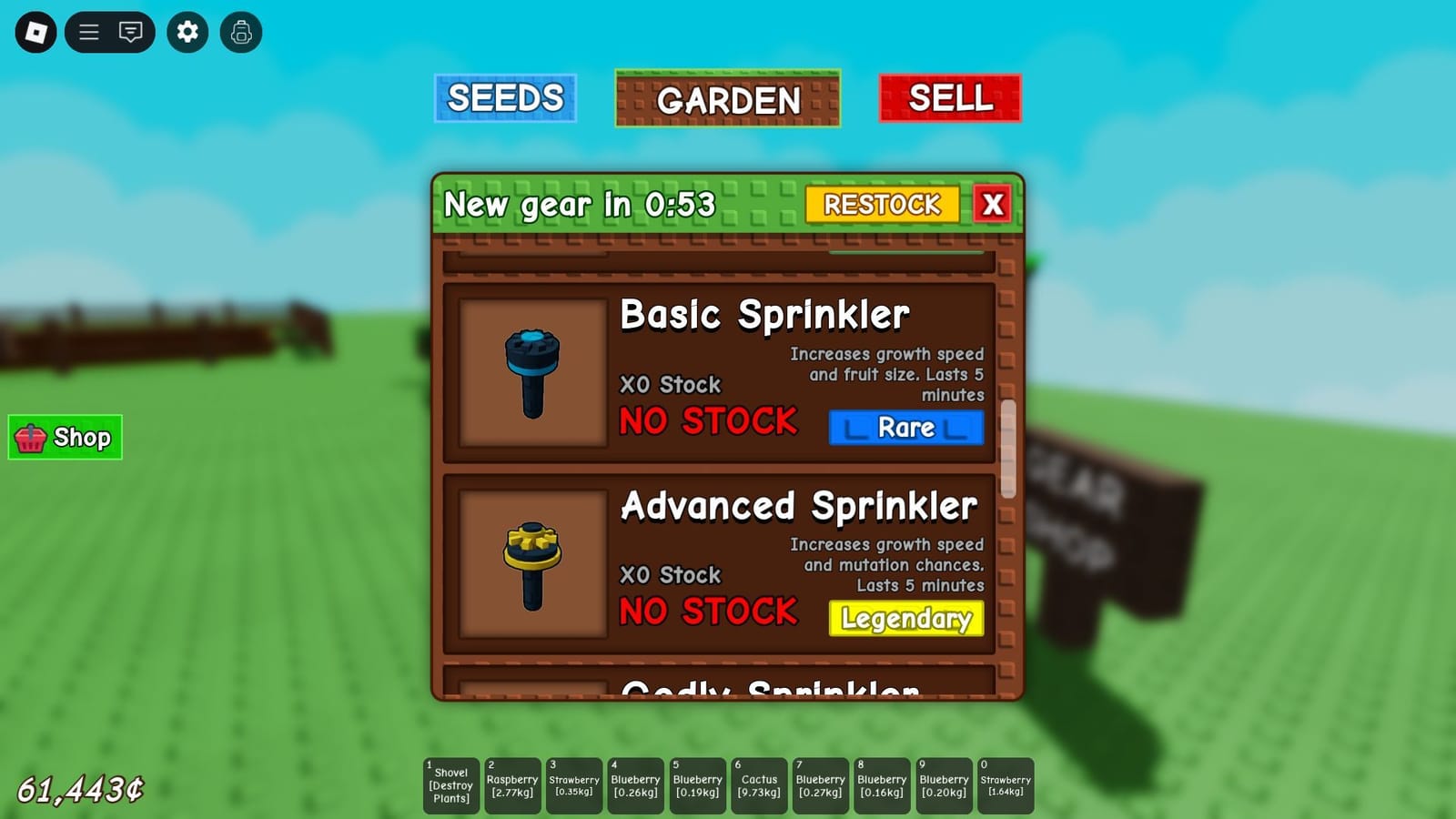 Sprinkler method Grow a Garden: Details explored