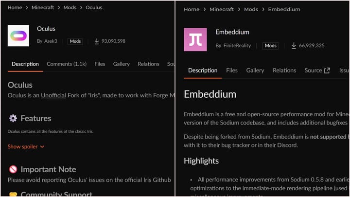 Minecraft Oculus mod guide: Features and installation guide