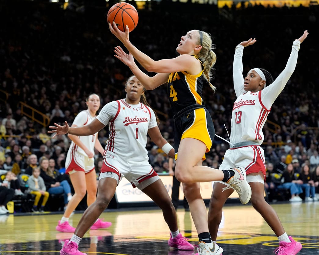 Kylie Feuerbach: IN PICS: Iowa star Kylie Feuerbach, Jada Gyamfi ...