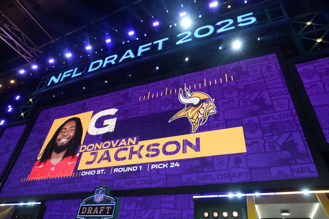 Grading Vikings' 2025 Draft: Donovan Jackson could sneak in as starter ...